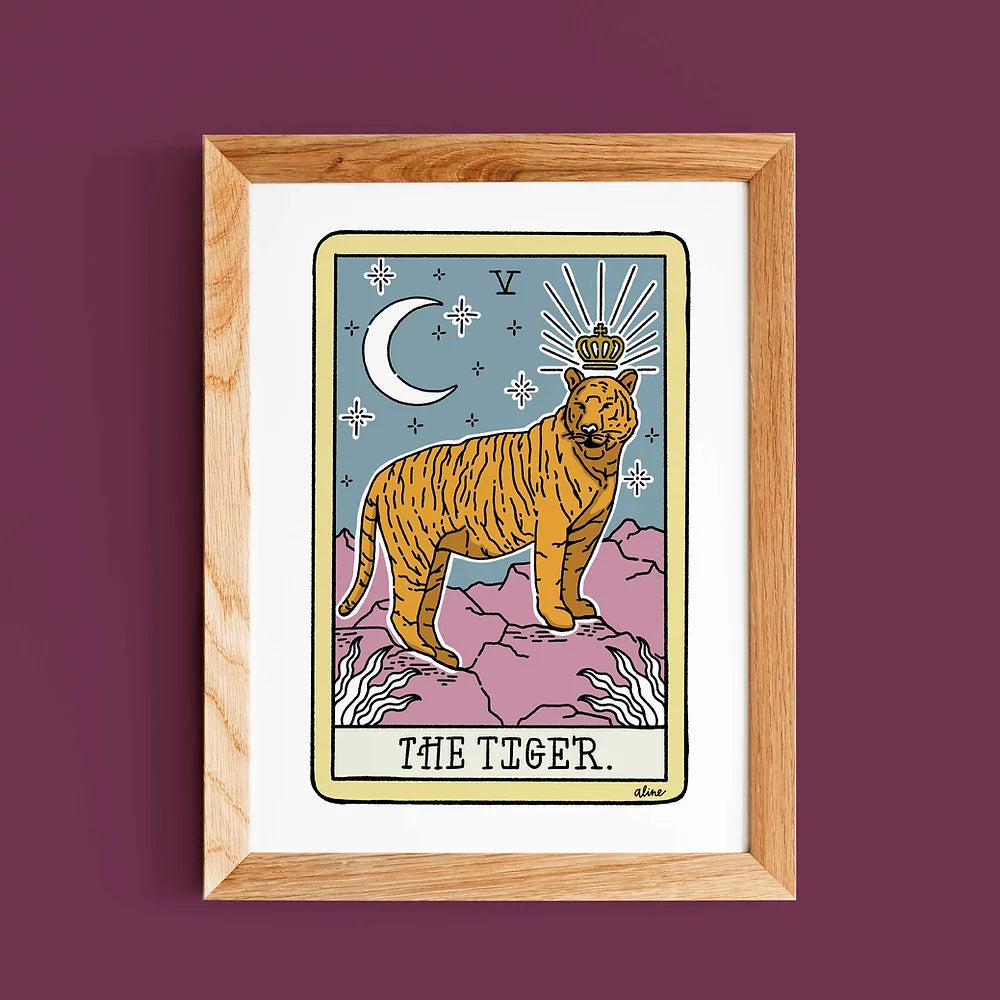 The Tiger: Tarot Print – Red Stick Reads