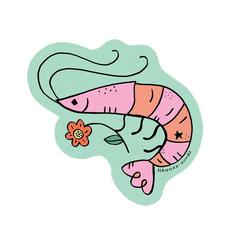 Shrimp Sticker – Red Stick Reads